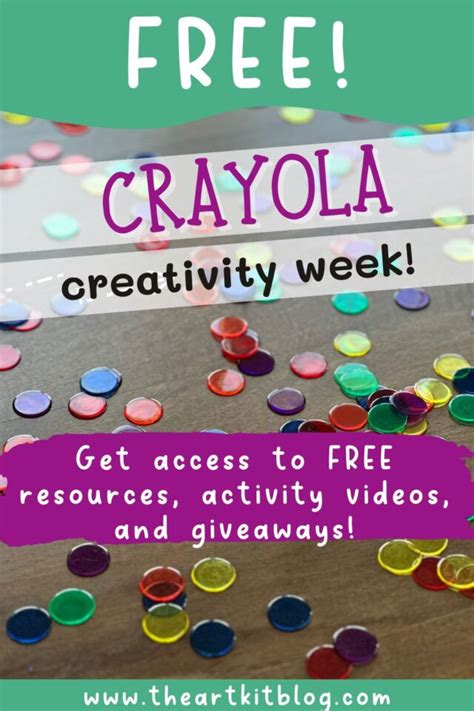 free crayola creativity week the art kit