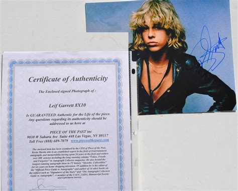 Leif Garrett Signed Photo Teen Idol The Outsiders Wcoa Etsy