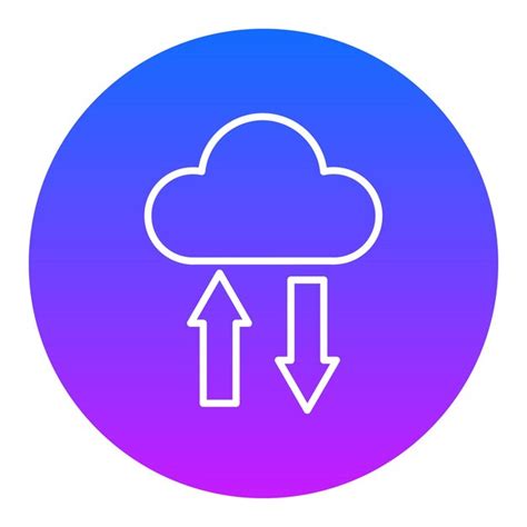 premium vector cloud upload icon