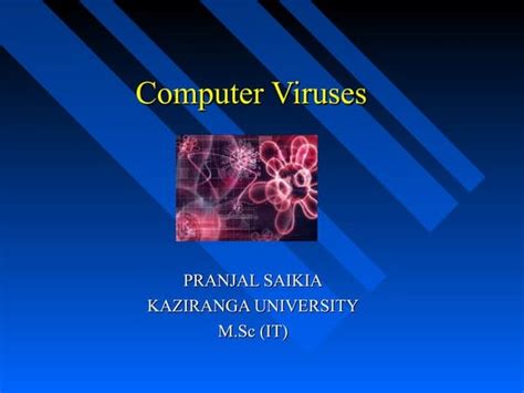 Computer Virus powerpoint presentation
