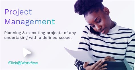 Planning And Executing Projects Of Any Click At Workflow