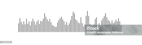 음악 플레이어 팟캐스트 및 비디오 편집자를 위한 원활한 사운드 파형 패턴 검은색에 대한 스톡 벡터 아트 및 기타 이미지 검은