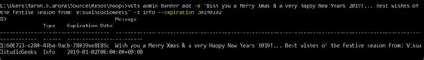 Visual Studio Geeks Wish All Your Azure DevOps Users Merry Xmas With Banner Messages