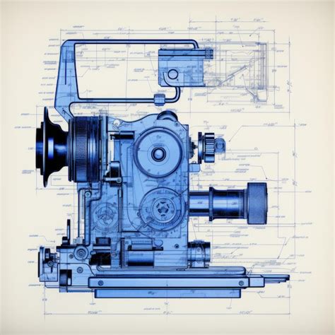 premium photo unveiling the intricate blueprint of a polaroid camera