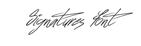Signatures Font Dafont Style