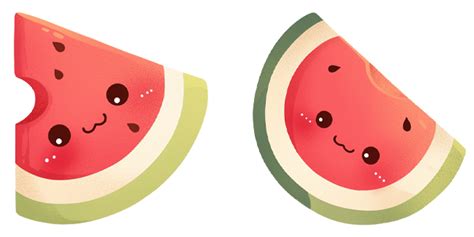 Adorable Kawaii Watermelon Cursor Sweezy Custom Cursors