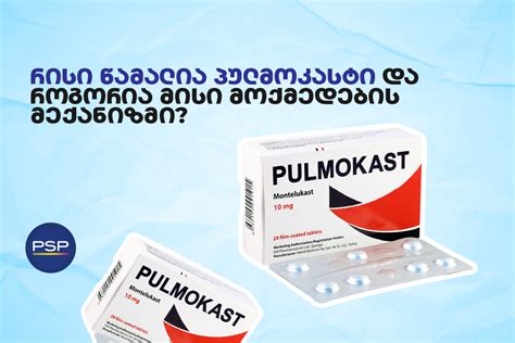 რისი წამალია პულმოკასტი და როგორია მისი მოქმედების მექანიზმი