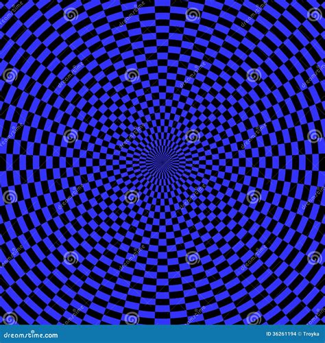 Abstract Blue Background Rotation Movement Illusion Stock Vector