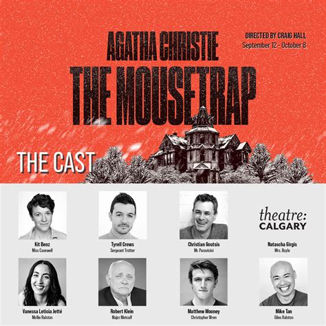 Theatre Meet The Cast Of Agatha Christies The Mousetrap 👏 Kit Benz