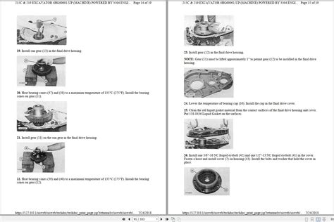 Cat Excavator 215c 4hg Operators Service Manual And Schematics