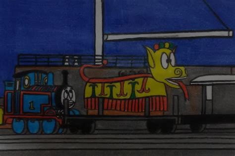 Ttte Crossover Thomas Percy And The Dragon By Fancywesterntoons On Deviantart