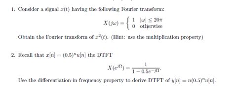 Solved Consider A Signal R T Having The Following Chegg