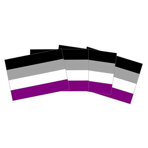 Asexuell Flagge Sticker Merchbaendchen