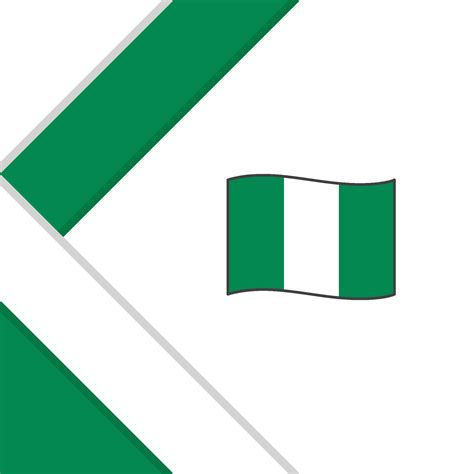 Nigeria Flag Abstract Background Design Template Nigeria Independence