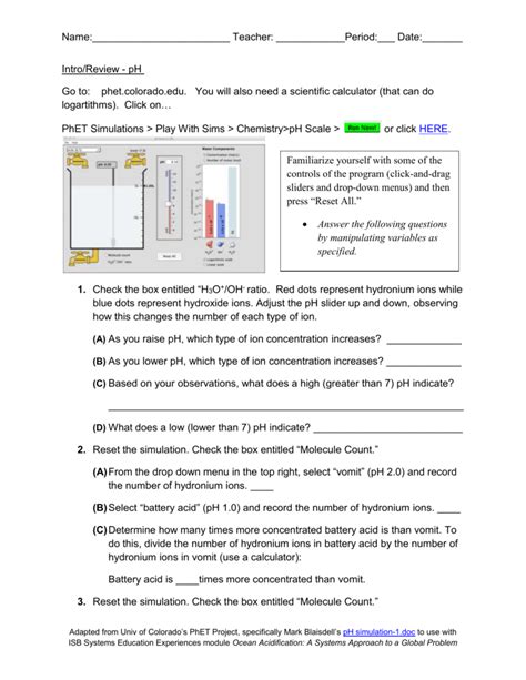 Phet Lab Ph Scale Basics at Lynda Higgins blog