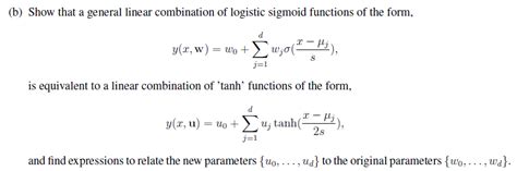 Consider The Logistic Sigmoid Function Defined By Chegg