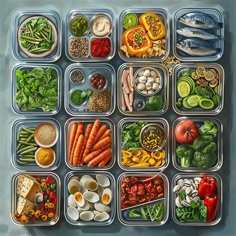 Healthy Meal Prep With Nutritious Ingredients Premium Ai Generated Image