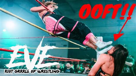 Sadie Gibbs Vs Emersyn Jayne Eve Riot Grrrls Of Wrestling Wrestle Wo