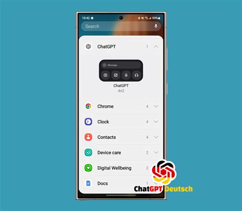 Chatgpt Erhält Widget Für Den Android Homescreen Chatgpt Deutsch
