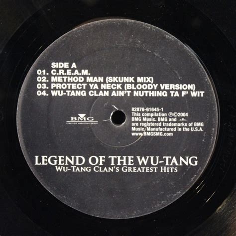 Wu Tang Clan Legend Of The Wu Tang Wu Tang Clan S Greatest Hits Lp