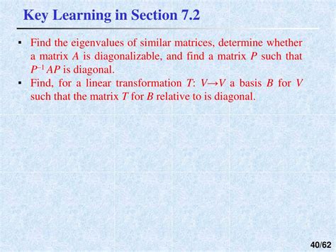 Ppt Chapter 7 Eigenvalues And Eigenvectors Powerpoint Presentation
