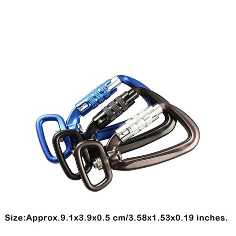 Badu Bg Въртяща се кука с карабинер Устойчив на износване ключодържател Тежкотоварен щипка за