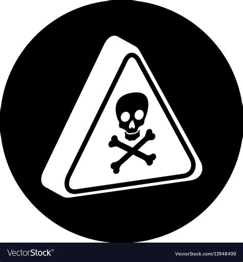 Triangle Caution Signal Icon Royalty Free Vector Image