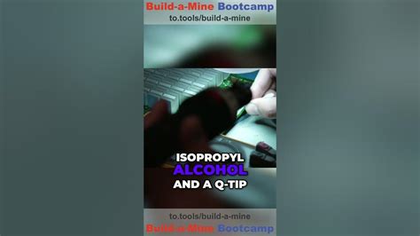 How To Clean Asic Pcb Hashboard Isopropyl Alcohol And Q Tips Tutorial