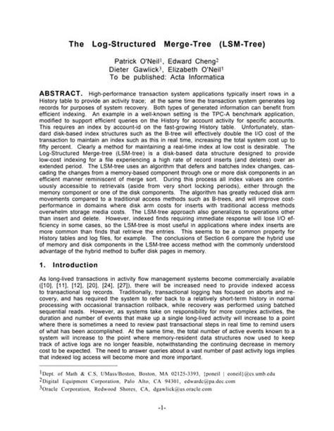 Lsm Trees Pdf