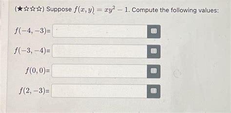 Solved Suppose f x y xy² Compute the following Chegg