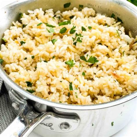 Herbed Rice Pilaf With Orzo Three Olives Branch