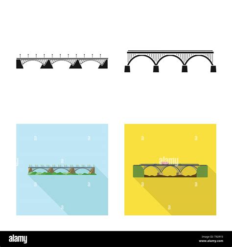Vector Illustration Of Connection And Design Sign Collection Of Connection And Side Stock