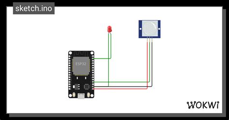 pir motor sensor wokwi esp32 stm32 arduino simulator