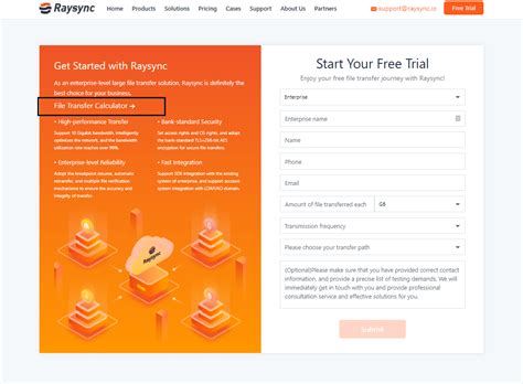 Raysync Calculator Released Lets Calculate The File Transfer