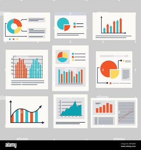 Vector Set Of Business Infographic Elements Graphs And Charts Vector Set Stock Vector Image