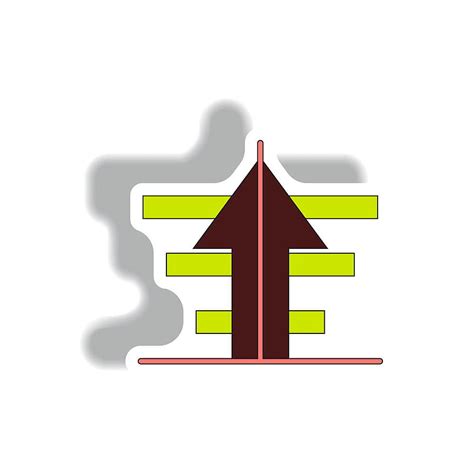 벡터에 상승 화살표가있는 막대 그래프 Eps Ai Uidownload