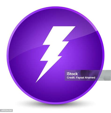 전기 아이콘 우아한 자주색 둥근 단추 0명에 대한 스톡 벡터 아트 및 기타 이미지 0명 고압 전류 주의 기업 재무와 산업 Istock