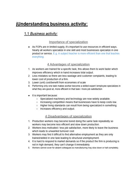 Business Igcse Final Revision Pdf Franchising Customer