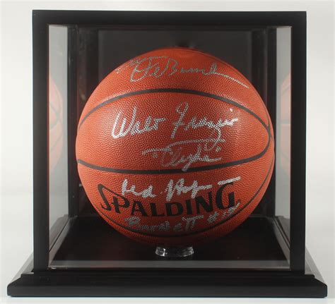 Knicks Greats Nba Basketball Signed By 4 With Walt Frazier Dave