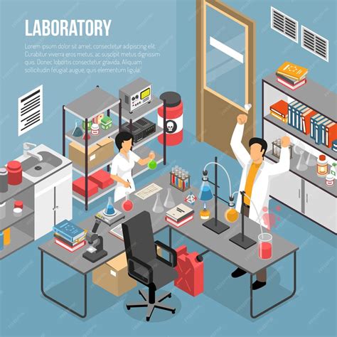 Free Vector In The Lab Template