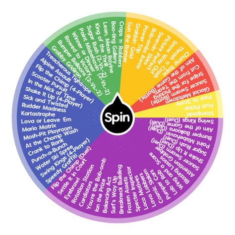 Mario Party 8 All Minigames Spin The Wheel Random Picker