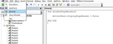 Remove Page Breaks With A Quick Excel Vba Macro