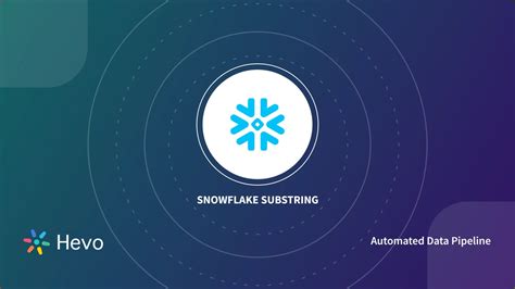 Snowflake Substring A Comprehensive Guide