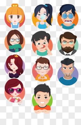 卡通头像图片素材 免费卡通头像png设计图片大全 图精灵