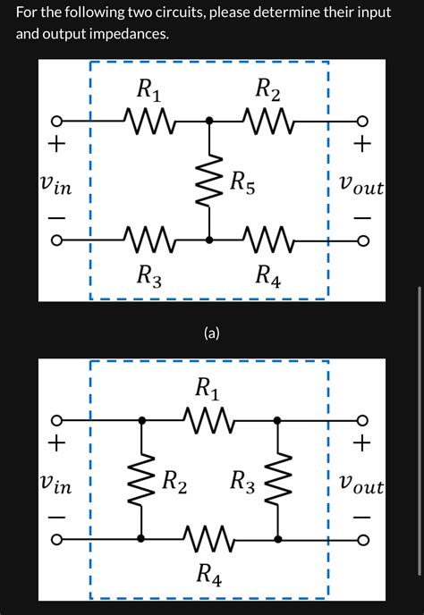 solved for the following two circuits please determine
