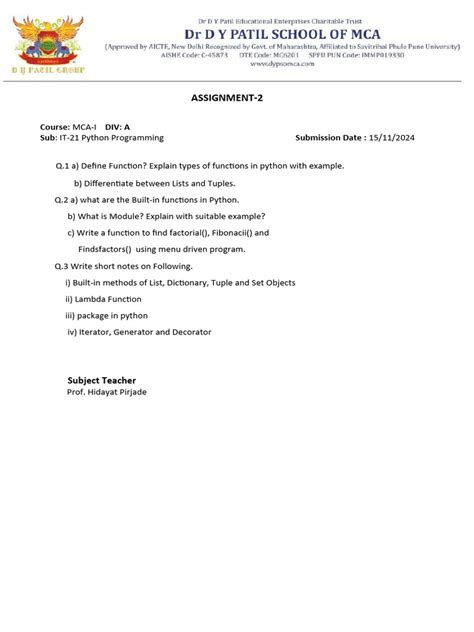 it21 python programming assignment2 copy pdf