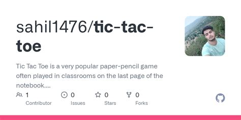 Github Sahil1476tic Tac Toe Tic Tac Toe Is A Very Popular Paper