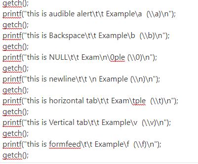 Demonstration Of Backslash Characters Or Escape Sequences Pharmawiki In