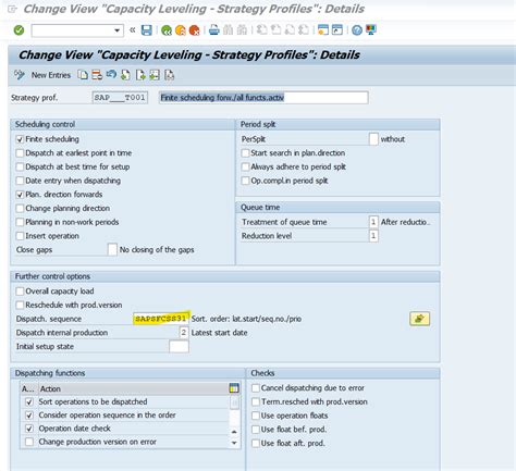 Capacity Leveling Overall Profiles Configuration Sap Community