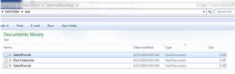 Windows 7 How To Highlight File Without Mouse After Ctrl Down